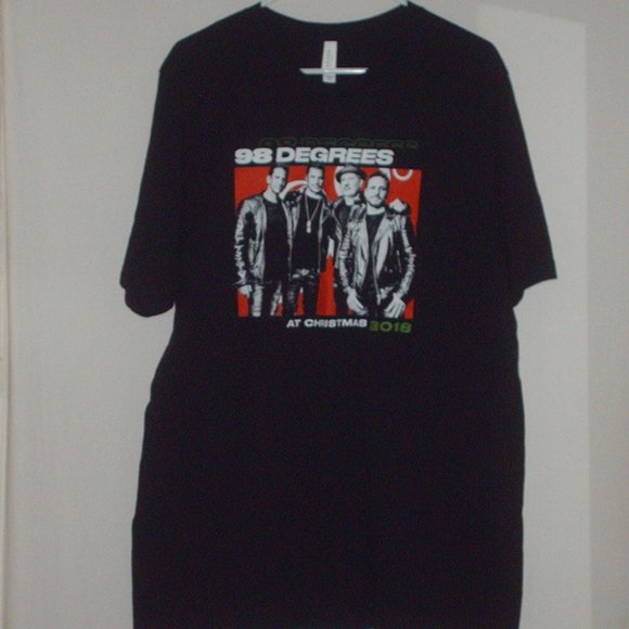 98 Degrees | Shirts | 98 At Christmas 28 Tour Doublesided Tshirt Xl ...